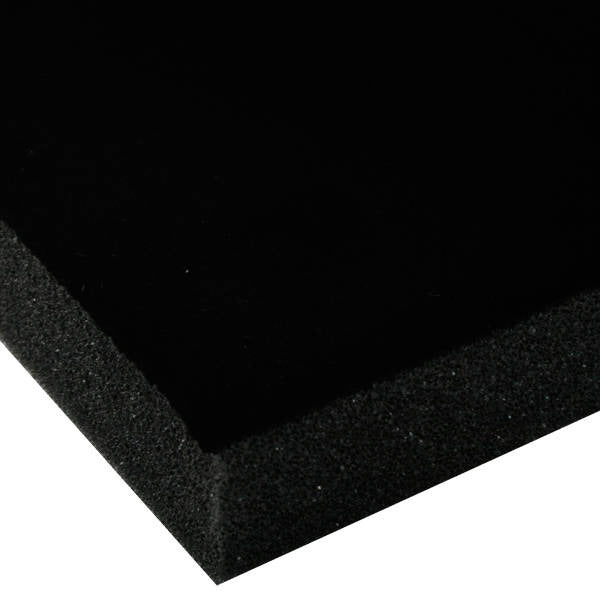 Velour Flocked Foam Uncut Sheets - 30cm x 30cm x 1cm