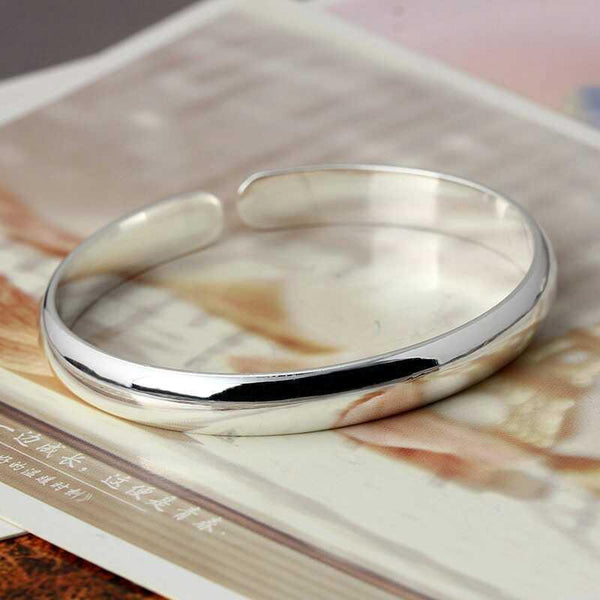 Essentials Silver Cuff Bangle